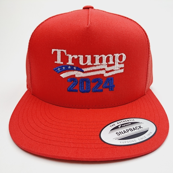 thepatriotspride.com | Accessories | Trump 224 Maga Flat Bill Trucker ...